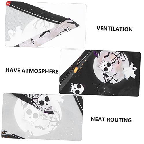 BCOATH 2 Pcs Pet Bib Cosplay Accessories Ghost Towel Pumpkin Cat Scarf Kitten Triangle Bibs Triangle Dog Necktie Dog Kerchief Washable Neckerchief Dog Bandanas Collar Polyester Bibs