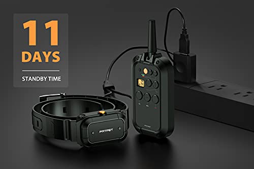 PATPET Dog Training Collar with Remote(3/4 Mile) - Outdoor Hunting E Collar for Dogs Training, Shock Collar for Medium Large Dogs(15-140 lbs)
