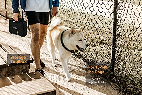 PATPET Dog Training Collar with Remote(3/4 Mile) - Outdoor Hunting E Collar for Dogs Training, Shock Collar for Medium Large Dogs(15-140 lbs)