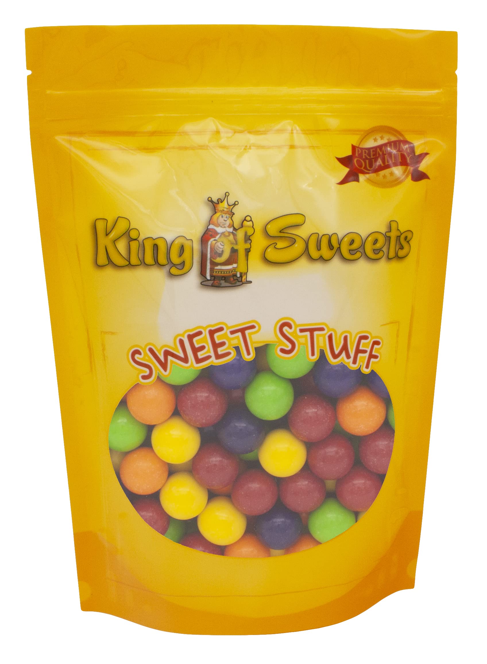 Mini Kaboom Jawbreakers | 2 Pounds | Sugar Candy | Resealable King of Sweets Bulk Bag