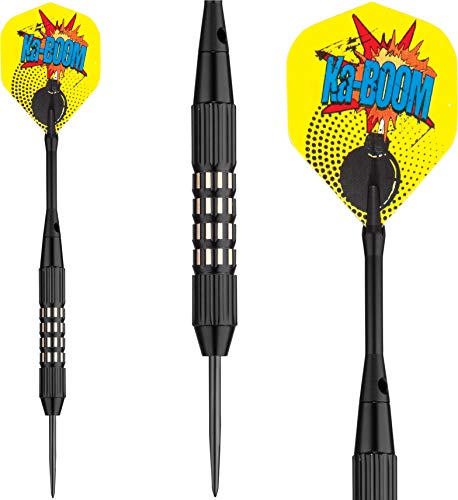 Viper Comix Steel Tip Darts: Ka-BOOM (Black), 22 Grams