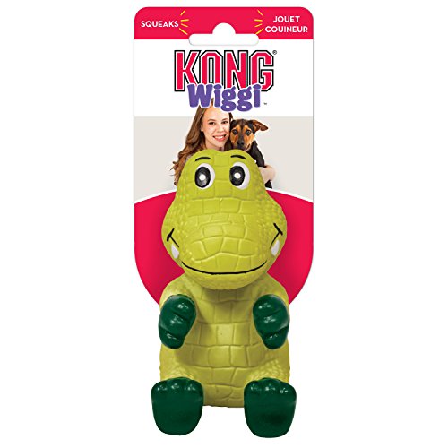 KONG Wiggi Alligator Dog Toy, Large