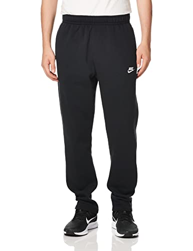 Nike Men's NSW Club Pant Open Hem, Black/Black/White, 4X-Large