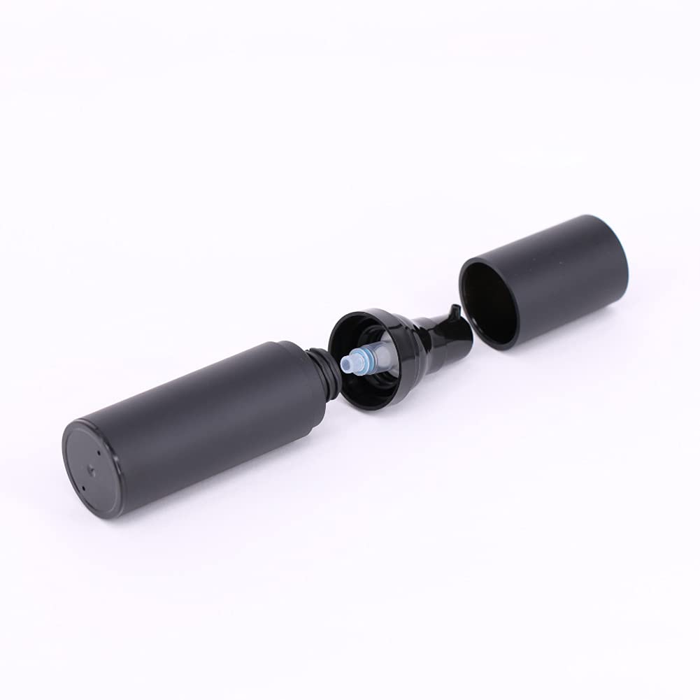 3 Pack Black Airless Pump Bottle Travel Lotion Bottles Cosmetic Cream Bottle Vacuum Pump Bottles Makeup Dispenser Container (30ml/1oz)