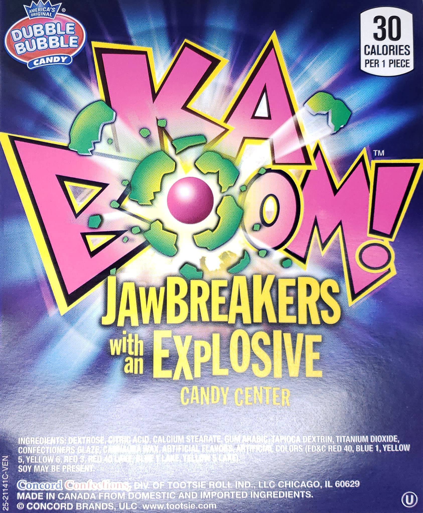 Candy Retailer Kaboom Jawbreakers with an Explosive Candy Center 1 Pound