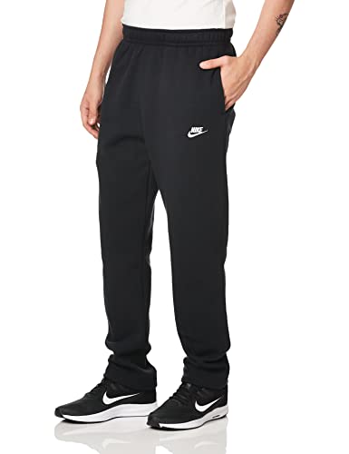 Nike Men's NSW Club Pant Open Hem, Black/Black/White, 4X-Large