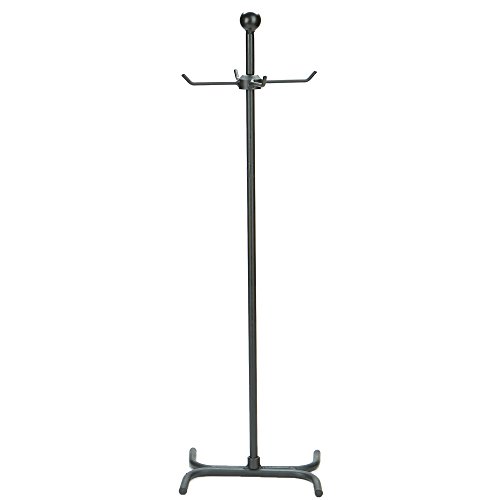 Mind Reader Fireplace Set with Stand, Brush, Shovel Scoop, Poker, Tongs, Steel, 8.25"L x 6.75"W x 26.25"H, 4 Pcs, Black