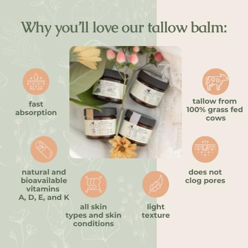 Hearth and Homestead: Calm Down Lavender Gift Set: Handmade and Organic Tallow Balm, Lip Balm, Olive oil Soap, Magnesium Bath Tea Soak