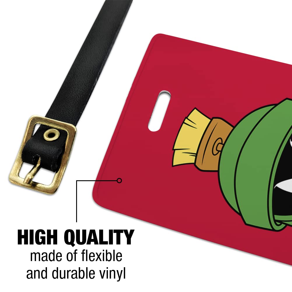 Looney Tunes Marvin The Martian Kaboom Luggage ID Tags Carry-On Cards - Set of 2