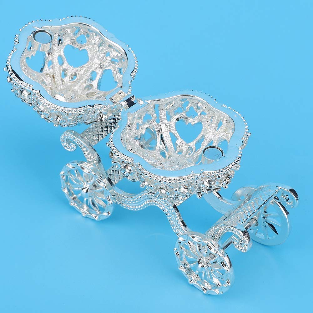 Rhinestone Crystal Pumpkin Carriage Trinket Box, Jewelry Box Gift Collectible Figurine Decorative Jewelry Display Holder Organizer