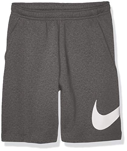 Nike Men's Sportswear Club Short Basketball Graphic, Charcoal Heathr/White/White, XX-Large