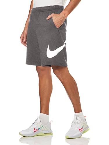 Nike Men's Sportswear Club Short Basketball Graphic, Charcoal Heathr/White/White, XX-Large