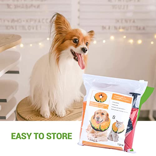 BEBANG Recovery Collar for Dogs &Cats,Inflatable Dog Cone Collar, Protective Inflatable Collar for Dogs, Adjustable Pet Recovery Cone After Surgery,E-Collar Recovery Collar for Cats,Soft Dog Cone,Cute