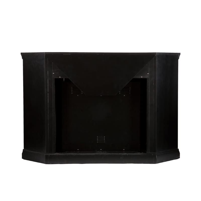 BOWERY HILL Engineered Wood Color Changing Electric Fireplace in Black