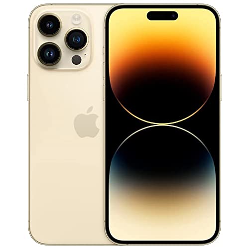 Apple iPhone 14 Pro Max, 1TB, Gold - Unlocked (Renewed)