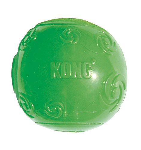 KONG Squeezz Ball Dog Toy, Medium, 2 Pack, Colors Vary