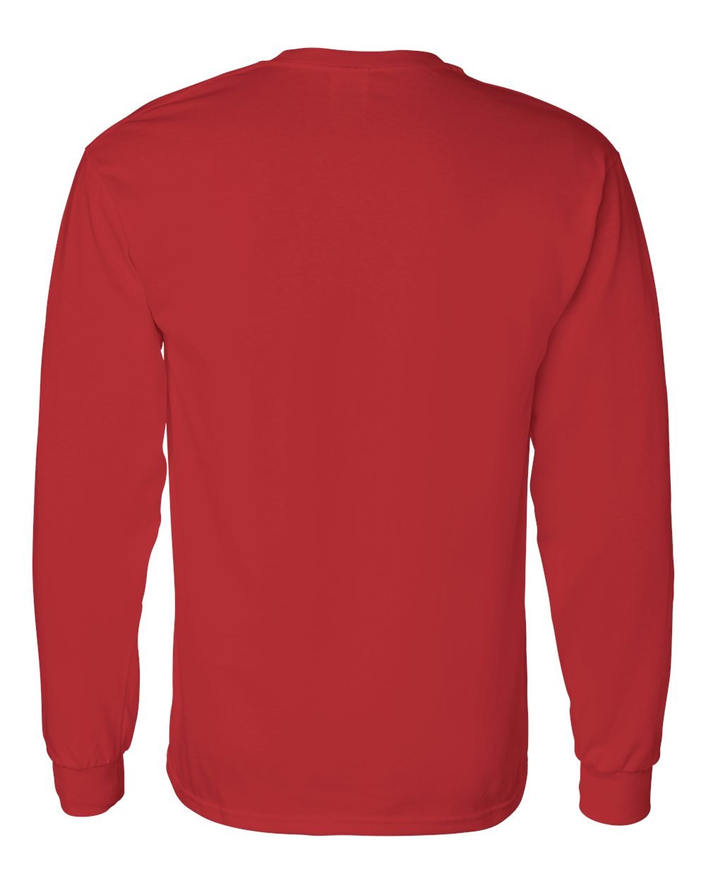 CreateMyTee | Bradley University Kaboom Full Color Long Sleeve T-Shirt (Red, Medium)