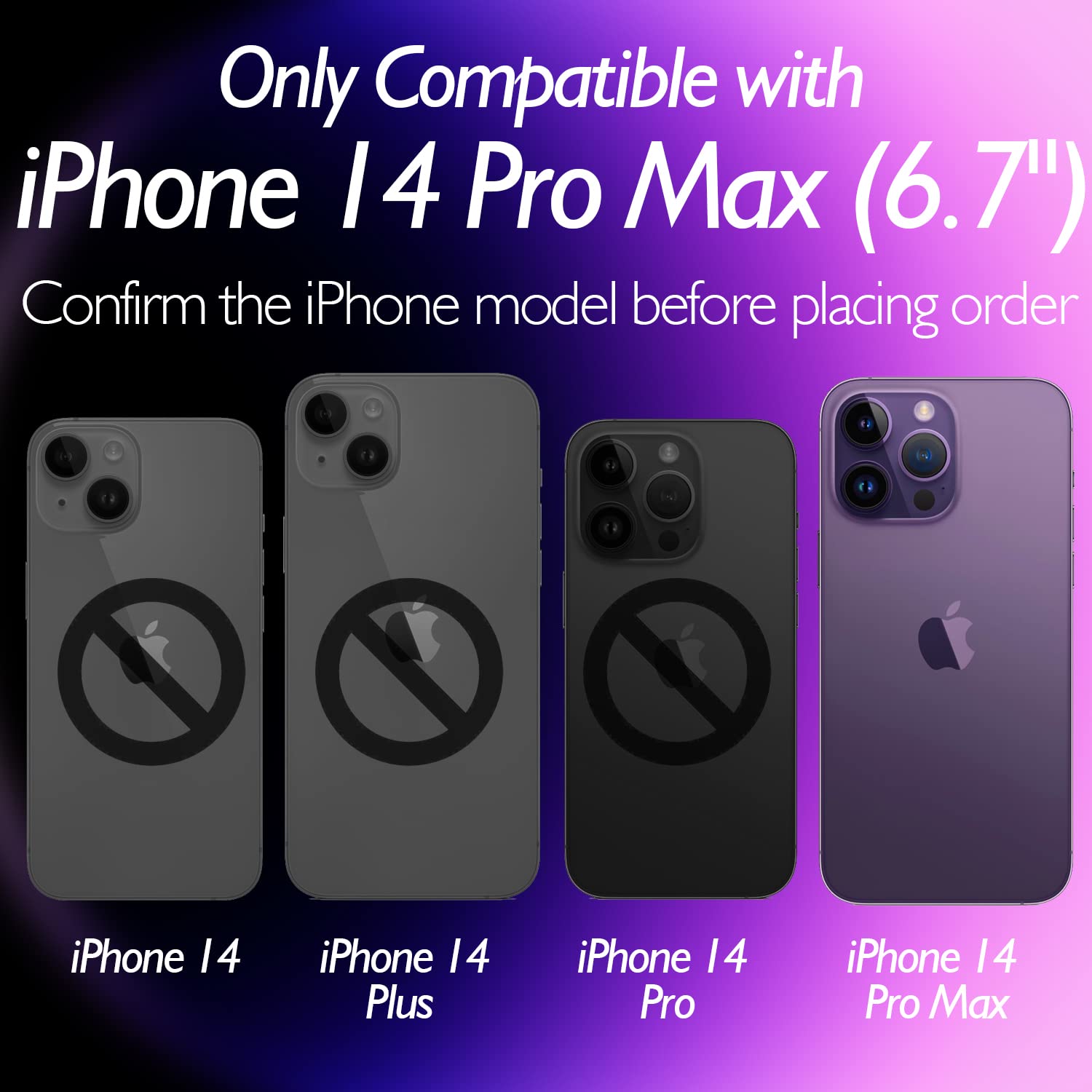 Shacoryze Front and Back Screen Protector for iPhone 14 Pro Max, Back Tempered Glass Front and Rear Glass Protector Premium HD Clarity Anti-Fingerprint/Scratch for 14 Pro Max (6.7 inch)