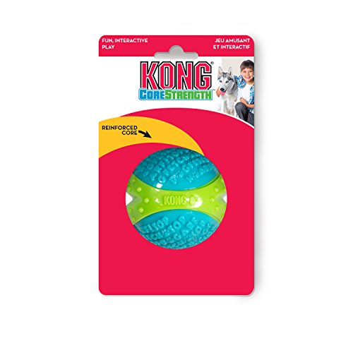 KONG - CoreStrength Ball - Long Lasting Dog Dental and Chew Toy - for Medium Dogs