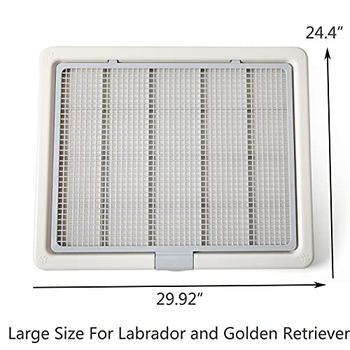 Smart Paws Large 29.92"x24.4" Pet Training Tray,Pet Training Pads Holder,Pet Toilet (Grey)