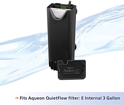Aqueon 9 Pack of Replacement Filter Cartridges, (3) 3pk XS Cartridges Each, for QuietFlow E Internal Power Filters3