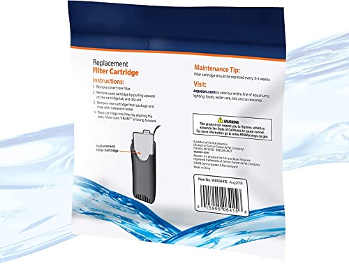 Aqueon 9 Pack of Replacement Filter Cartridges, (3) 3pk XS Cartridges Each, for QuietFlow E Internal Power Filters3