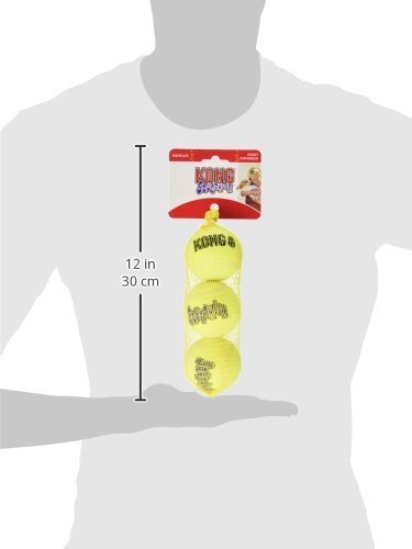 KONG Air Squeaker Tennis Balls Two Pack