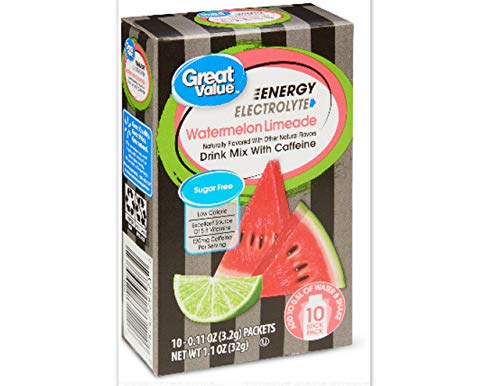Great Value Electrolyte Energy 4 pack: Watermelon Limeade (40 packets)