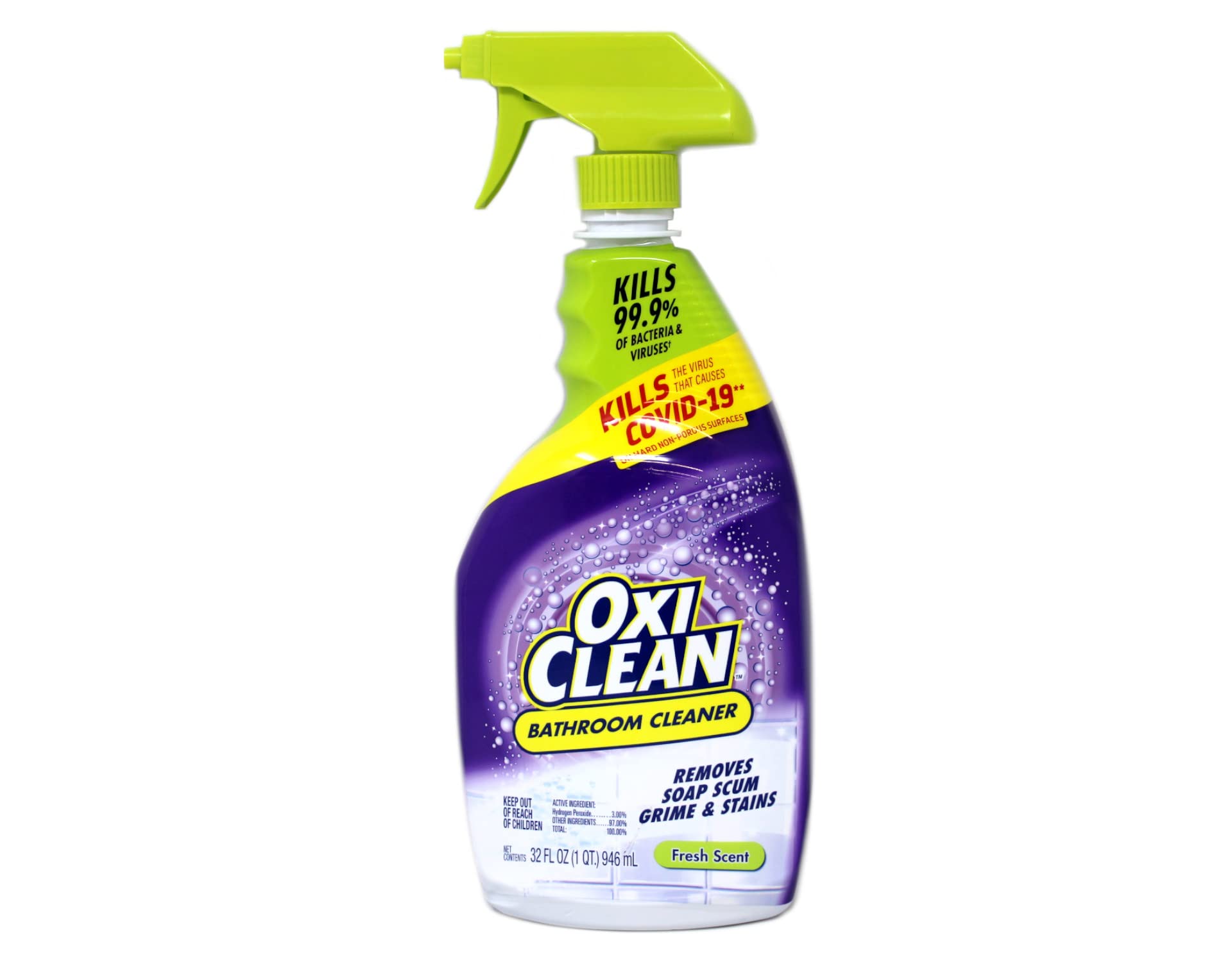 Kaboom Shower, Tub & Tile Cleaner with Oxi Clean 32 oz (Pack of 8)