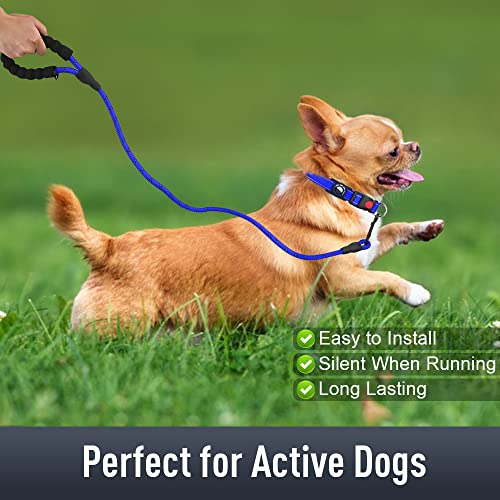 Erbine Airtag Dog Collar for Small Dogs, Reflective Dog Collars with AirTag Holder, Soft Padded & Safety Locking Buckle, Nylon Pet Collar Adjustable for All Breeds, NavyBlue
