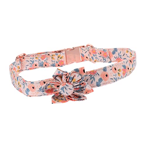 Mipcase Pet Collar Puppy Collars Kitten Collars Soft Cat Collar Cone Dog Training Collar Dog Cone Collar Pet Neckbands Cat Necktie Pet Decor Accessory Cotton Printing Pink Dog Leash