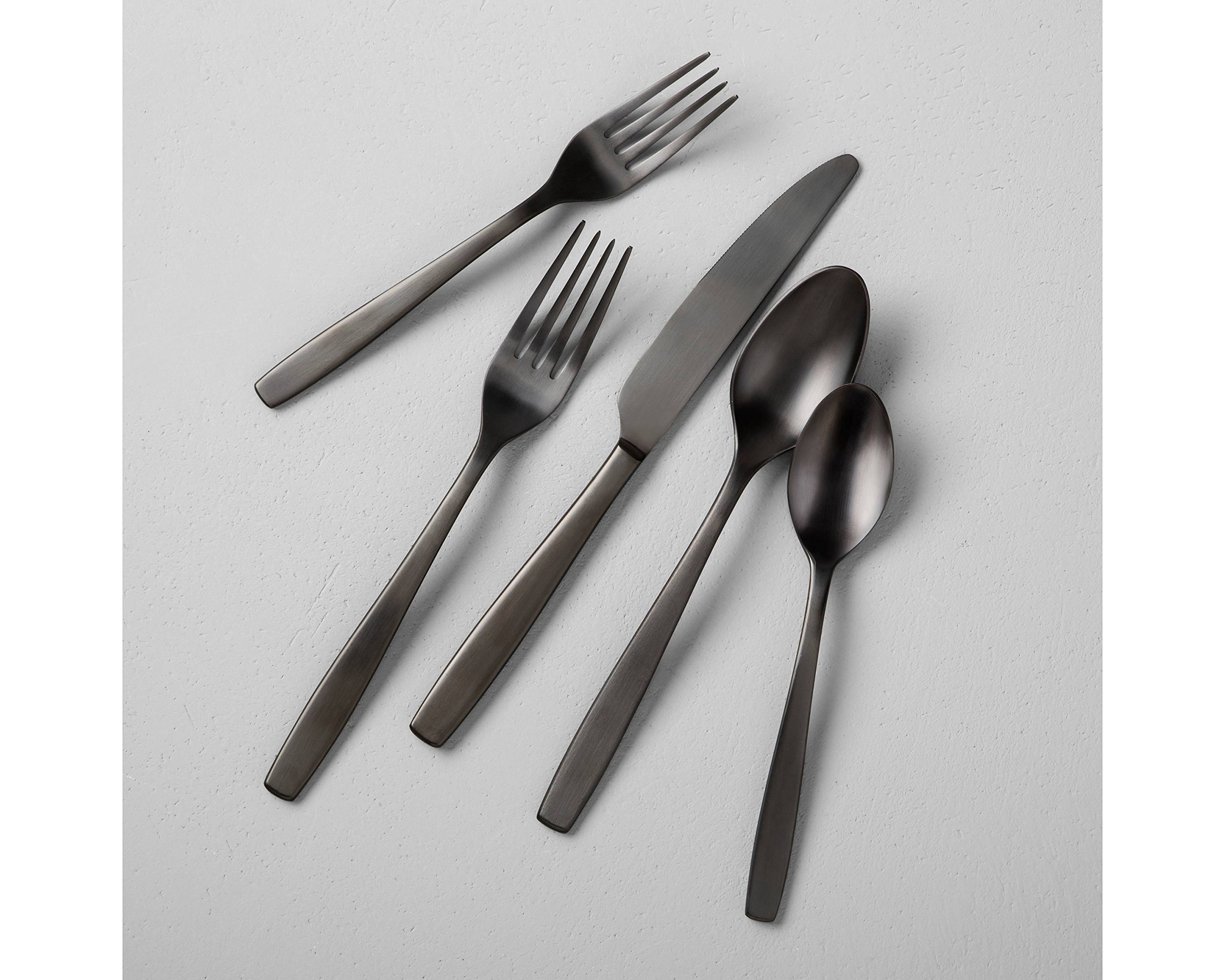 Hearth and Hand with Magnolia Flatware Set 5pc Matte Black