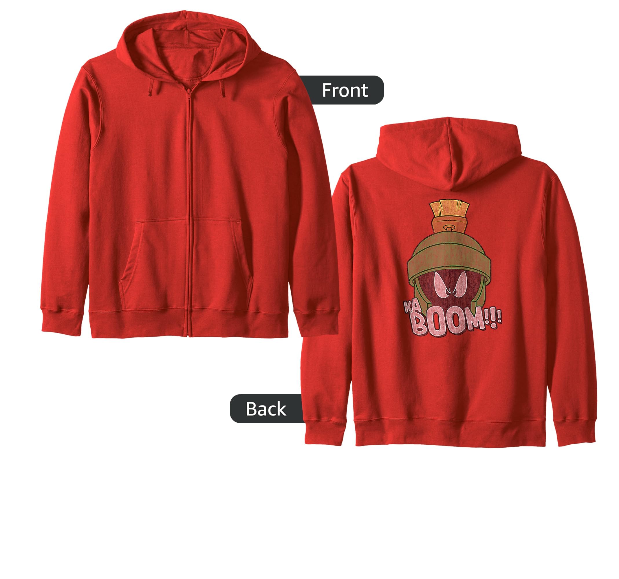 Looney Tunes Marvin the Martian Kaboom Zip Hoodie