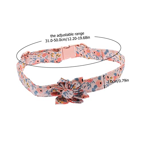 Mipcase Pet Collar Puppy Collars Kitten Collars Soft Cat Collar Cone Dog Training Collar Dog Cone Collar Pet Neckbands Cat Necktie Pet Decor Accessory Cotton Printing Pink Dog Leash