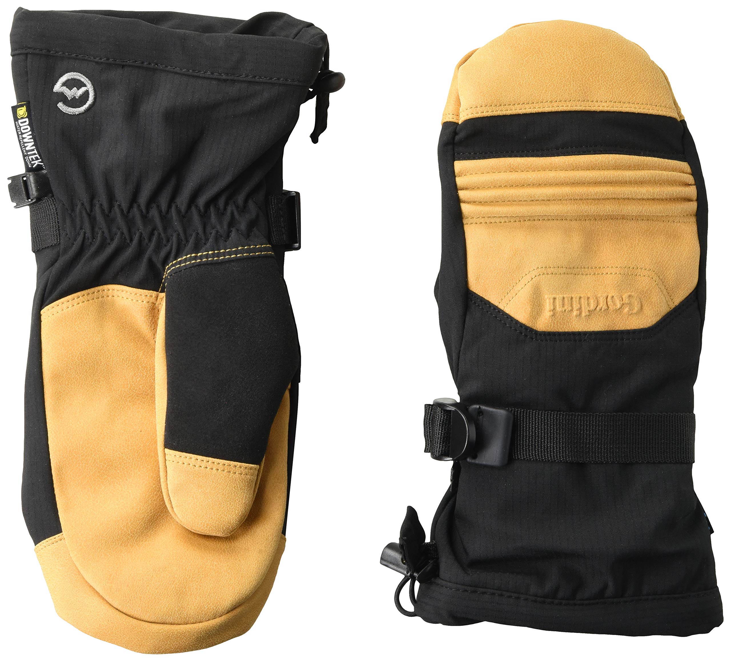 Gordini Kids' Hearth Mitten, Black/Tan, Medium