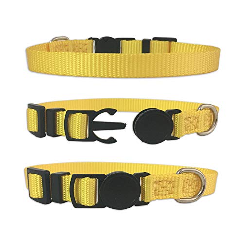 Puppy ID Collar Identification Soft Nylon Adjustable Breakaway Safety Whelping Litter Collars for Newborn Pets with Record Keeping Charts 12pcs/Set (S)