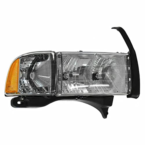 South Mud Bay Headlights Headlamps w/Corner Light Pair Set Compatible with Truck LHT03183