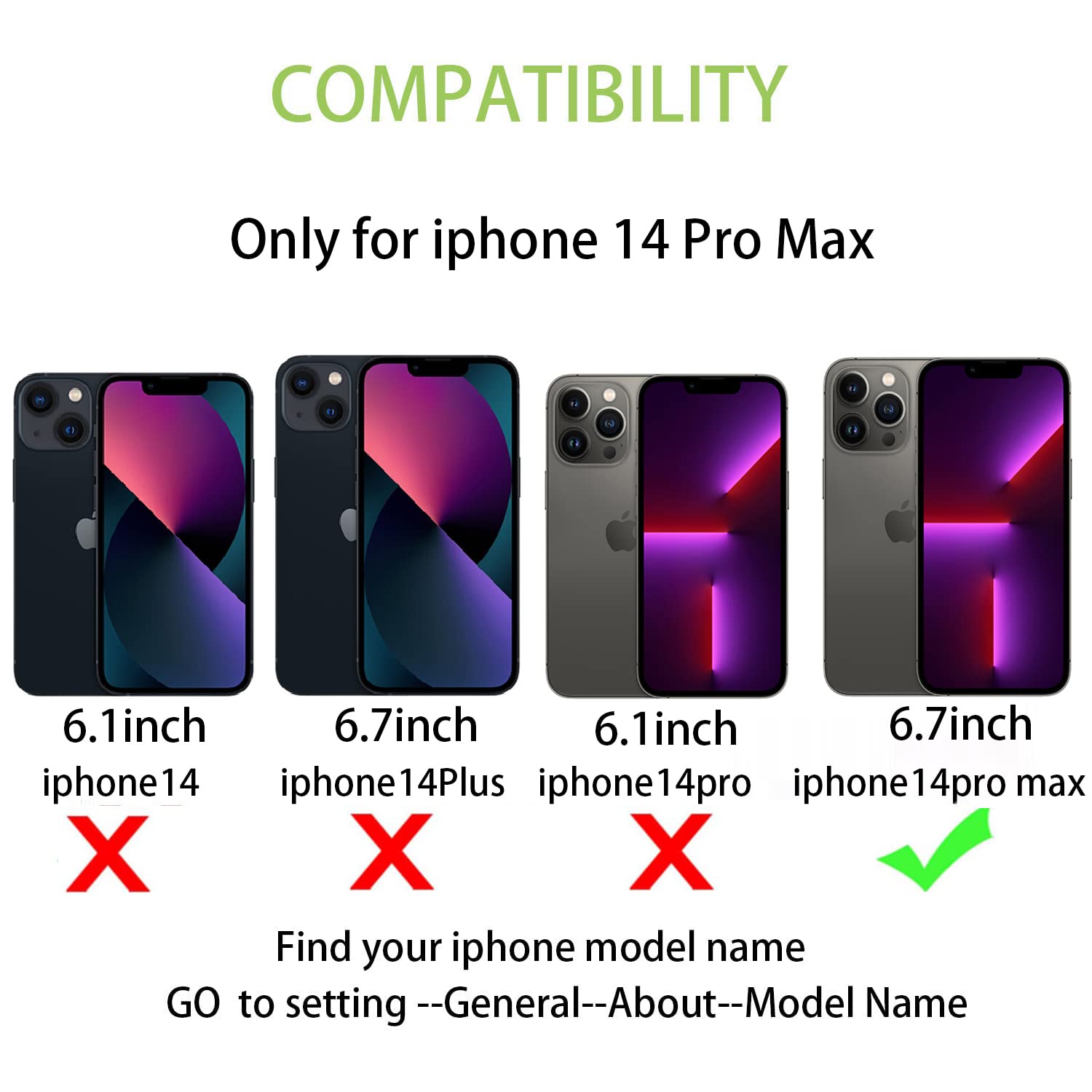 Cavor for iPhone 14 Pro Max Case Wallet with Card Holder,for iPhone 14 Pro Max Wallet Phone Case for Women Men,Leather Credit Card Holders Shockproof Stand Case-Dark Purple