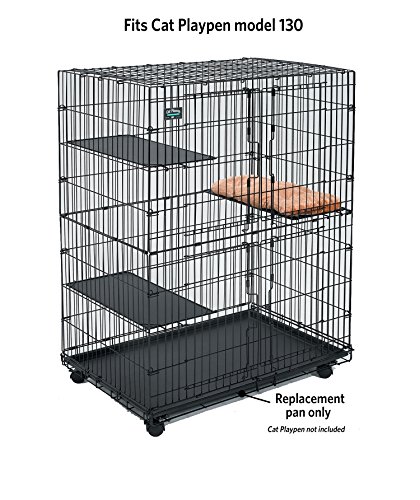 Midwest Homes for Pets 142PAN Replacement Pan for Midwest Cat Cage, 34.5 x 22.5 x 1.125