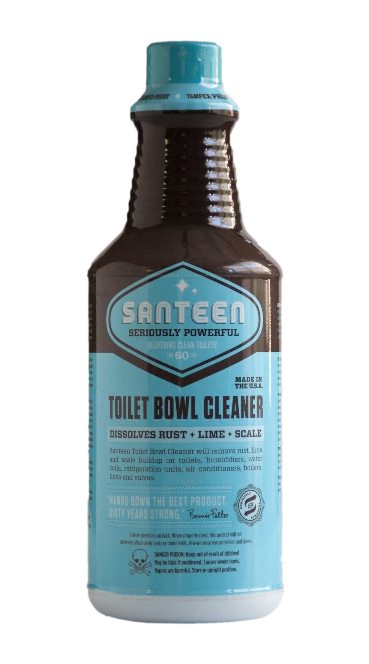 Santeen Rust, Scale & Delimer Remover| 6-pack of 1-quart bottles | Removes Rust, Lime, and Scale buildup