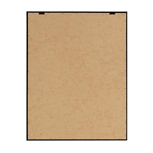 Kate and Laurel Sylvie Bless This Mess Framed Linen Textured Canvas Wall Art by Maggie Price of Hunt and Gather Goods, 18x24 Natural, Humorous Motivational Art for Wall