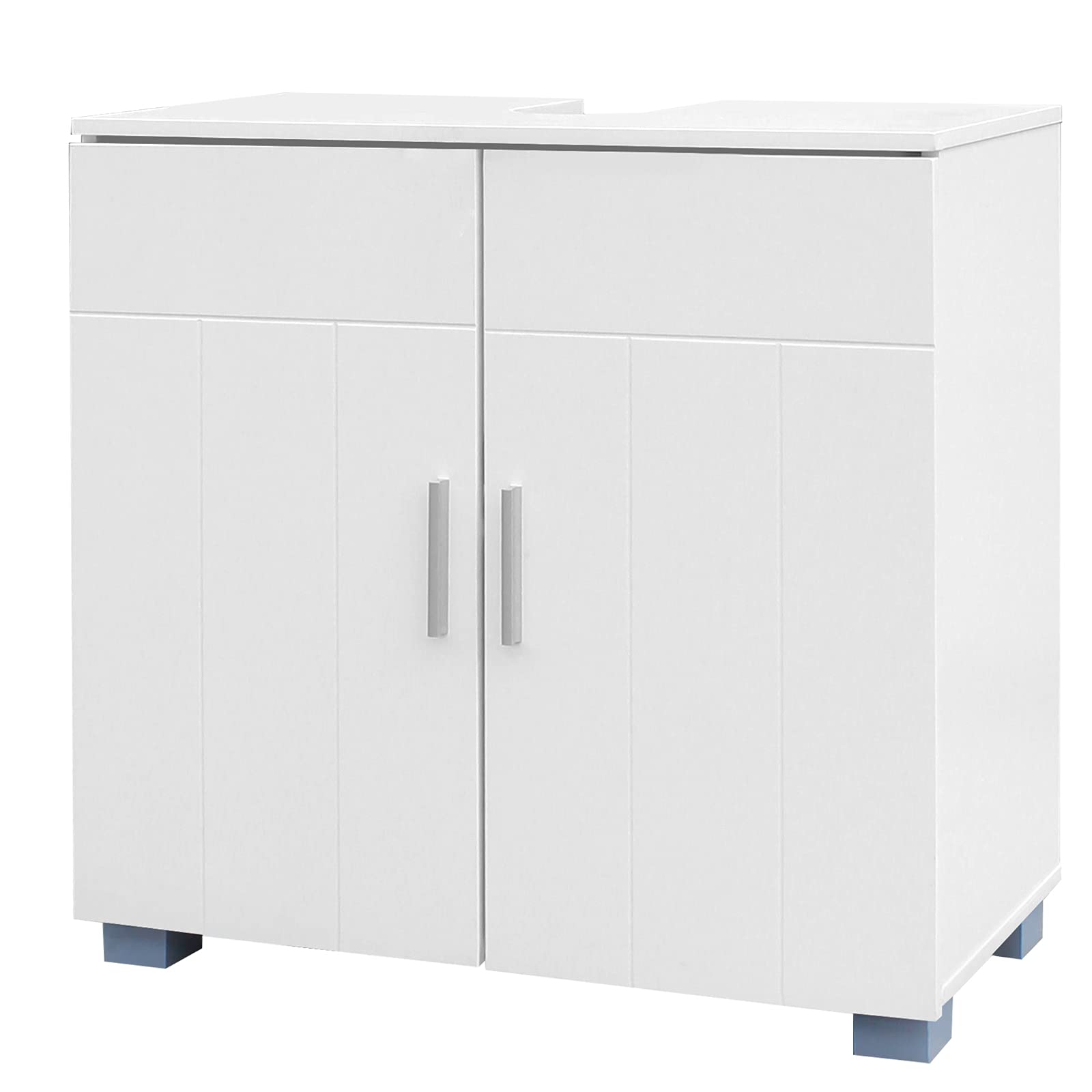 Pedestal Under Sink Storage Vanity with 2 Doors Traditional Bathroom Cabinet Space Saver Organizer White Pedestal Sink Storage Cabinet, Under Sink Cabinet, Bathroom Vanity Cabinet Great for Bathroom