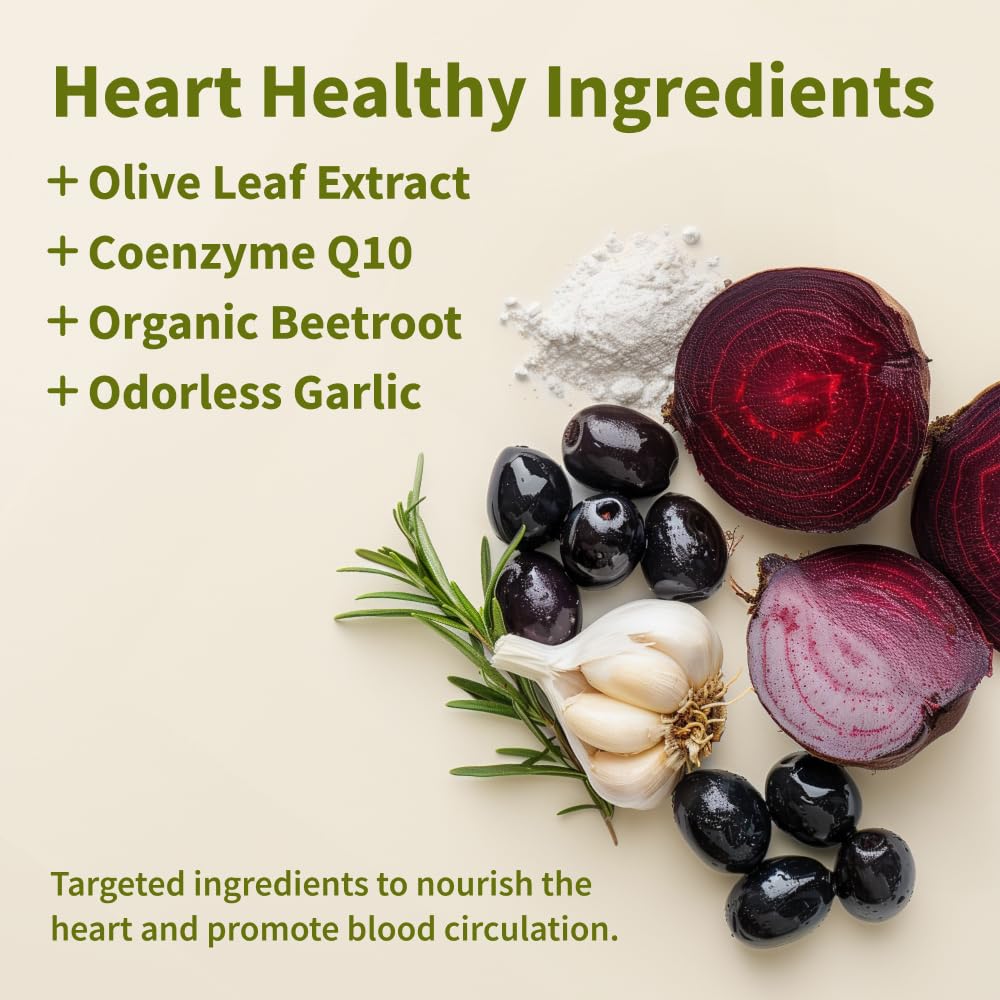 Snap Supplements Heart Health Supplements and Blood Circulation Supplements, 180 Capsules