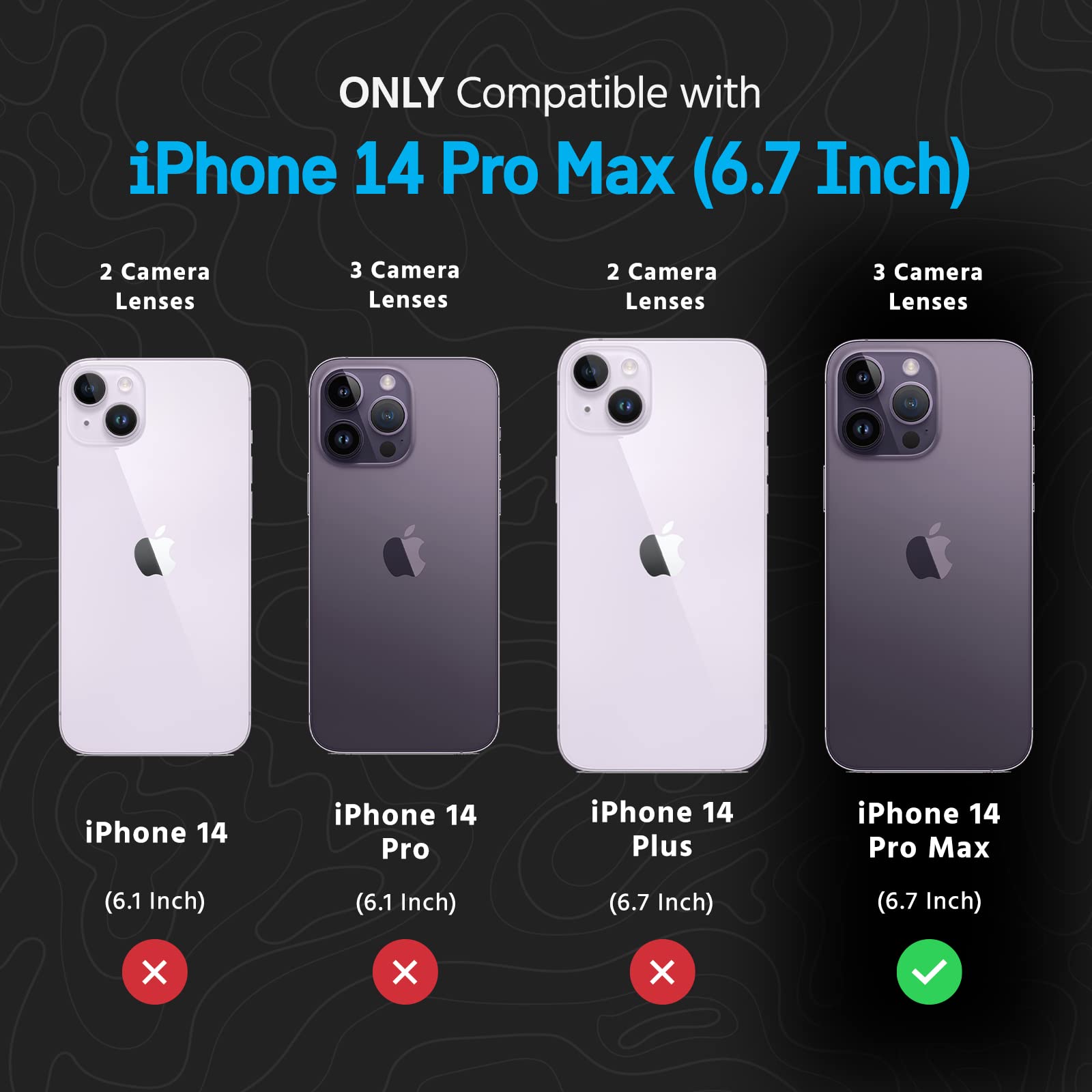 Pelican Voyager Series - iPhone 14 Pro Max Case 6.7" [Compatible with MagSafe] [Anti-Yellow] Magnetic Charging Phone Case With Belt Clip Holster Kickstand [18ft Military Grade Drop Protection] - Clear