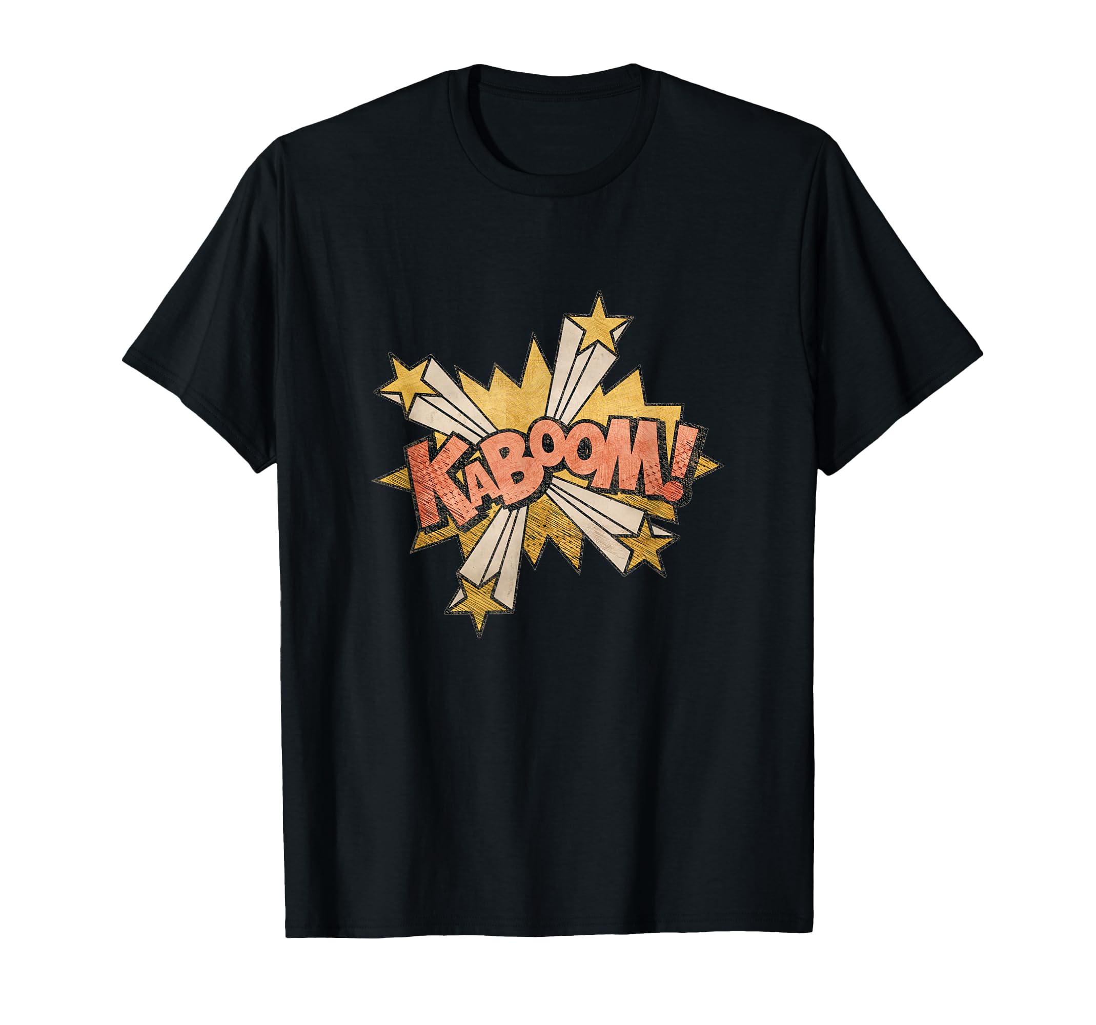 Funny explosion vintage kaboom sound illustration cartoon T-Shirt