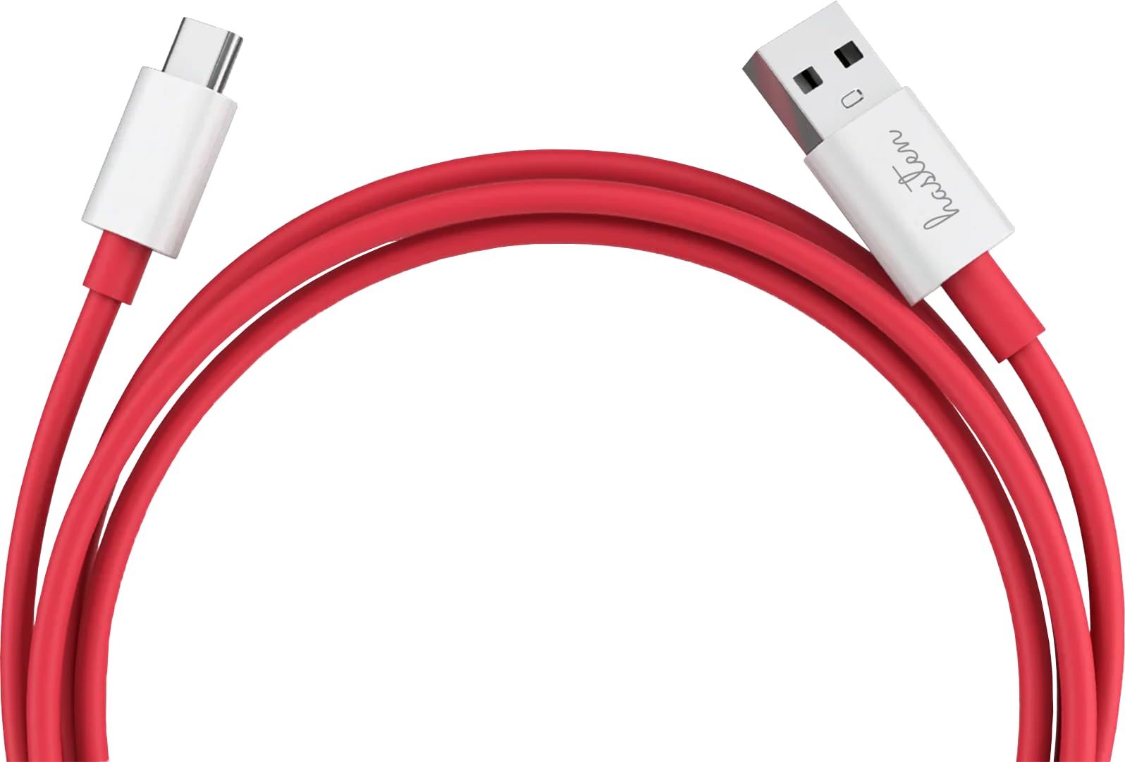 USB-A to Type-C 120w (max) Fast Charging Cable, 4 Feet (1.2 Meters) - 1Pack RED TPE