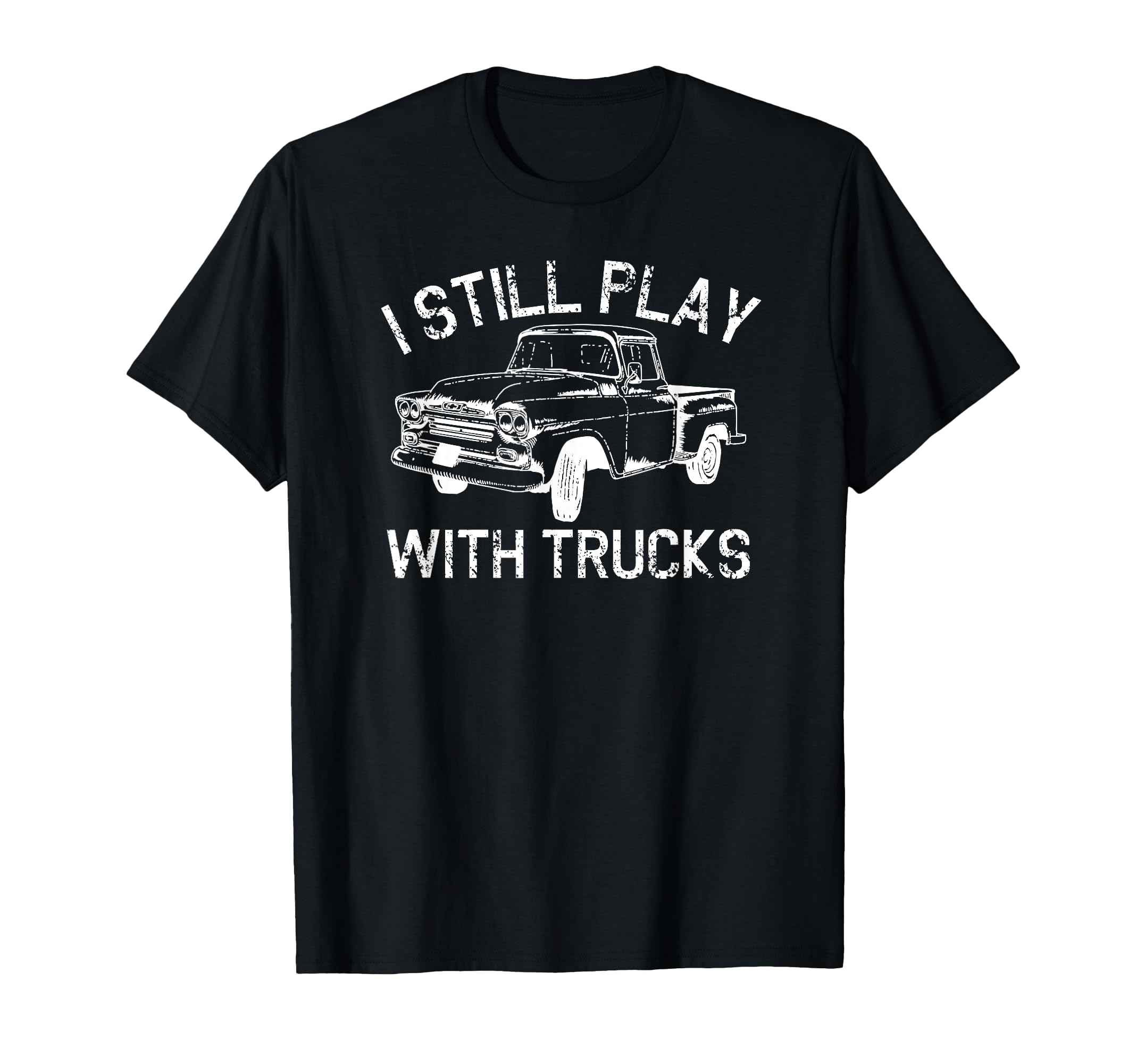Funny Truck T shirt Hot Rod Car Show Antique Tire Guy Man Go T-Shirt