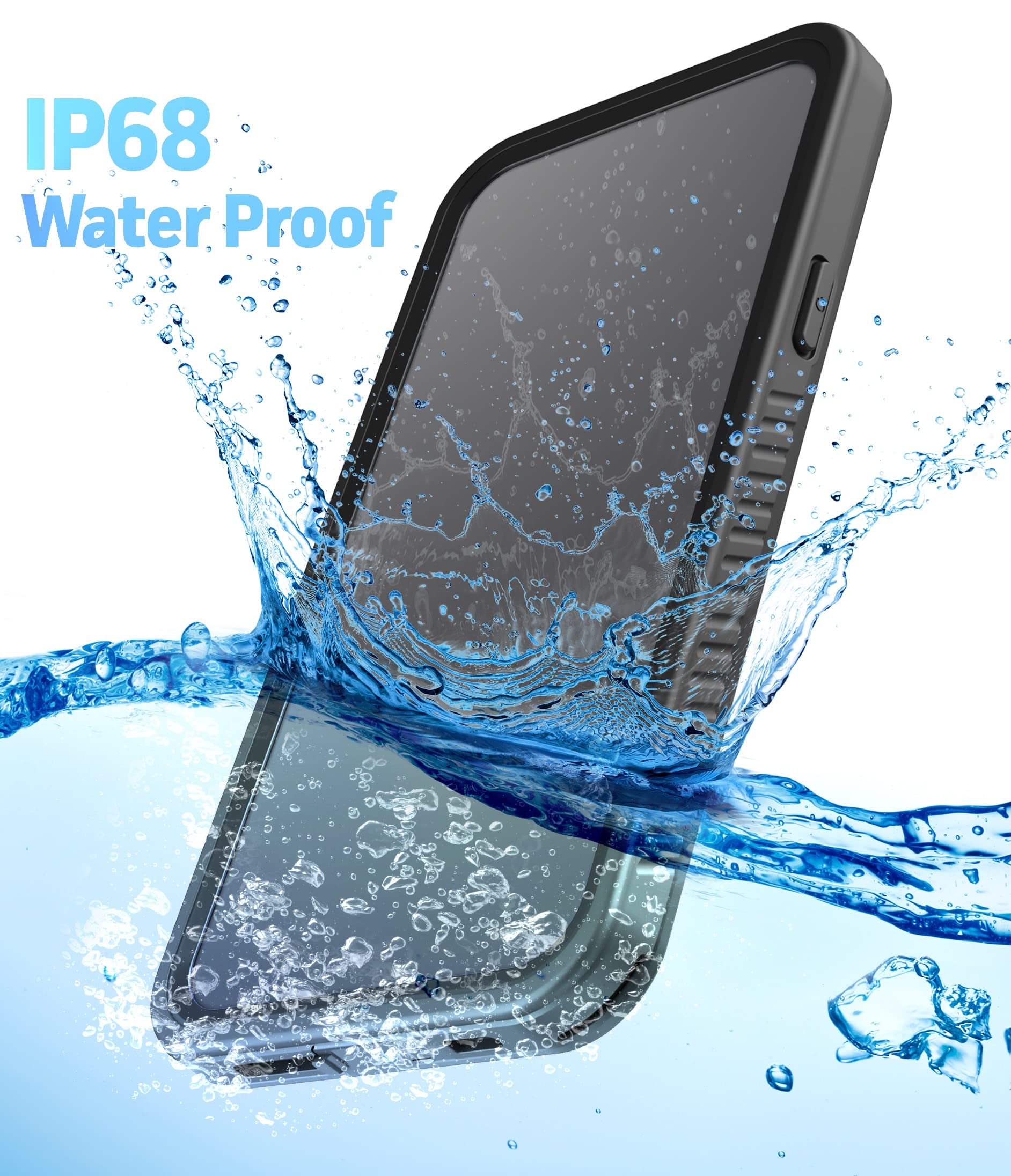 Encased Titan-X Designed for iPhone 14 Pro Max Waterproof Case Compatible with MagSafe and Belt Clip Holster (MIL-Spec Extreme Protection)