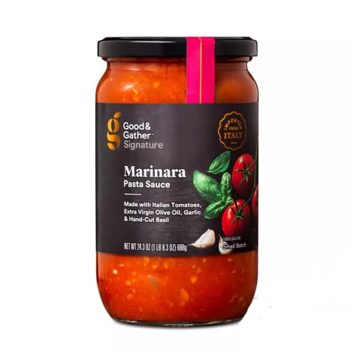 Italian Marinara Pasta Sauce 3 Glass Jars 24.3oz each - By Good & Gather Signature