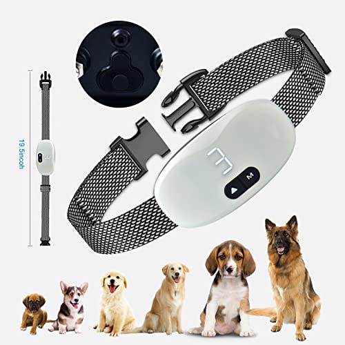 Idoidoye Bark Collar - Shock Collar for Large/Medium/Small Dog,Rechargable Anti Barking Device with 7 Sensitivity Levels & 8 Shock and Vibration Levels,Dog Training Collar,Dog Barking Control Devices